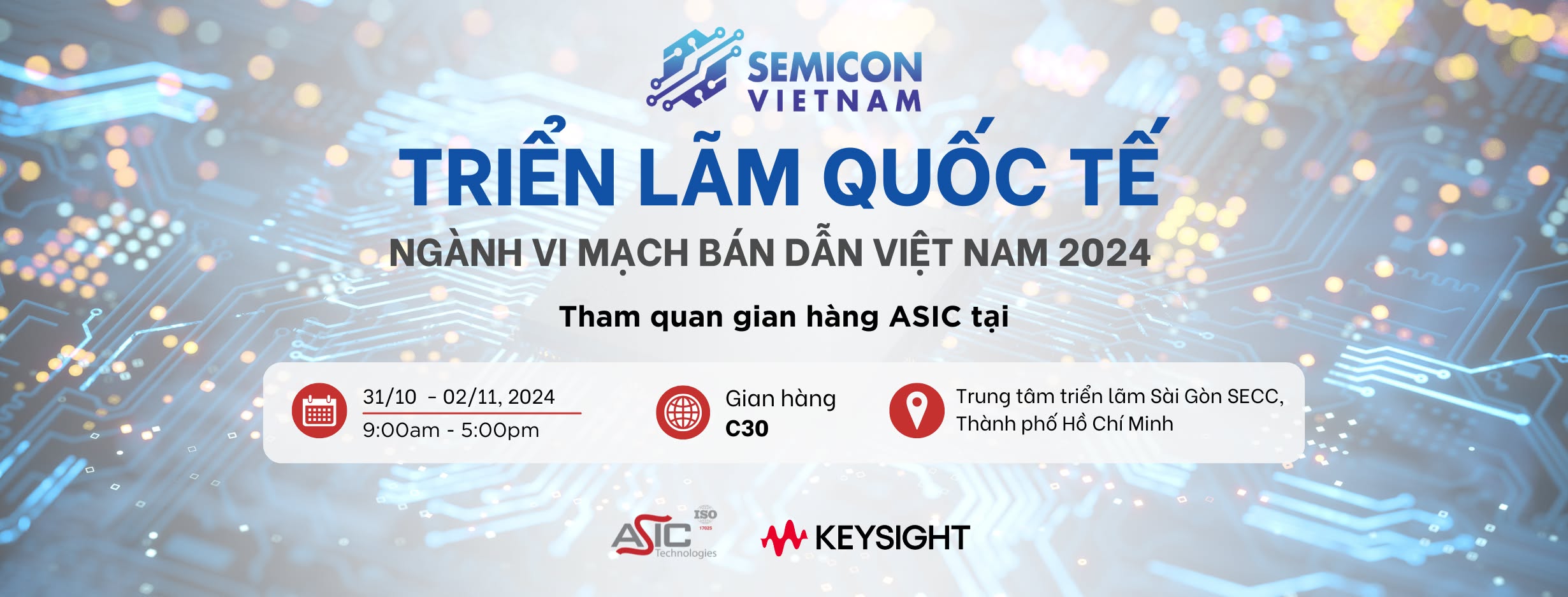 [NGÀY MAI] Triển lãm Quốc tế Semicon 2024 sẽ chính thức diễn ra - ASIC.vn